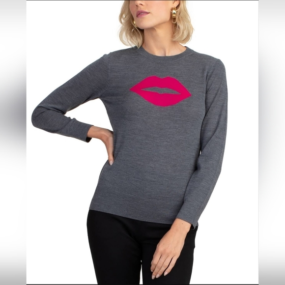 Trina Turk | Sweaters | Nwt 228 Trina Turk Merino Wool Lip Kiss Sweater ...
